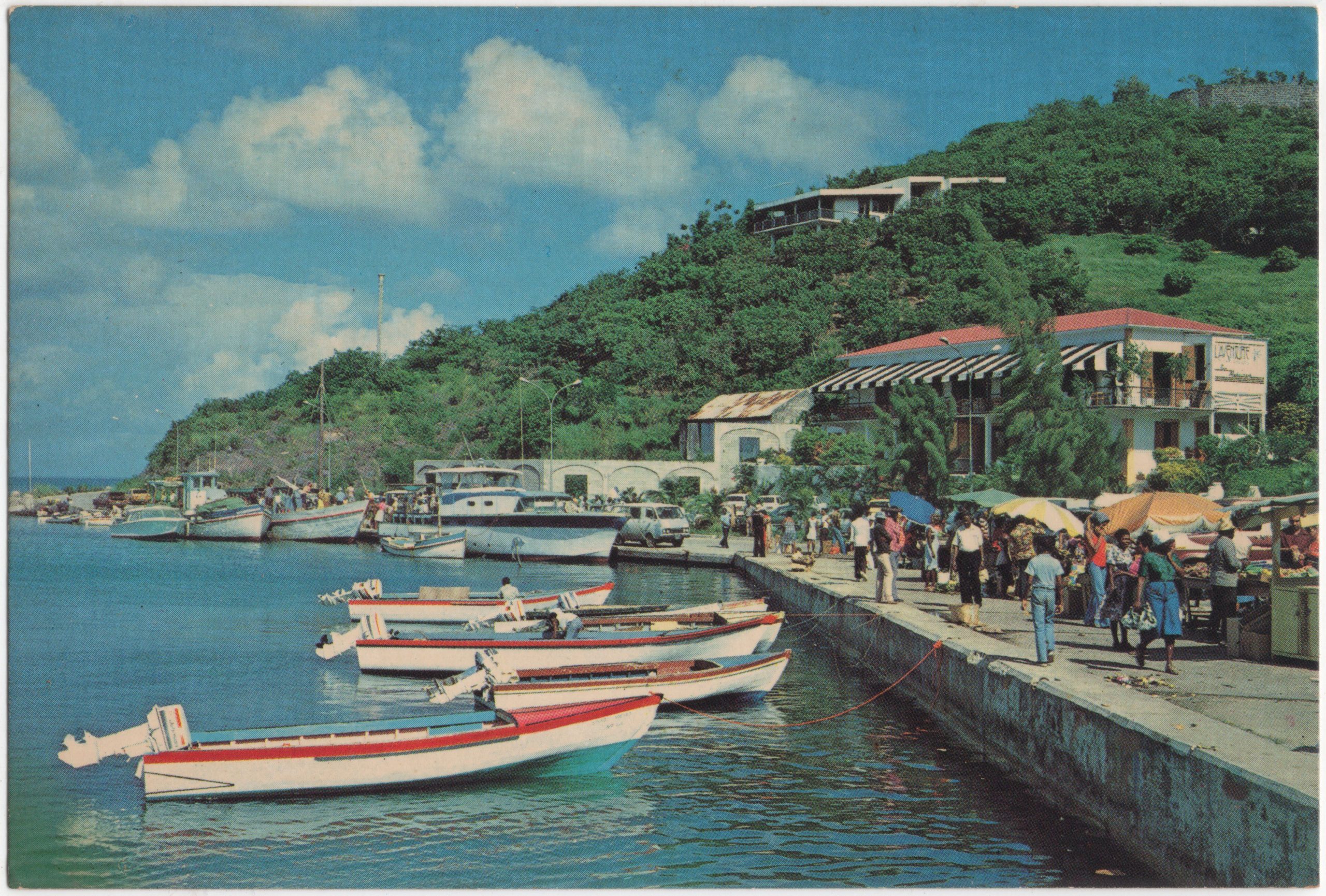 Waterfront on Market Day – St. Martin Image Collection